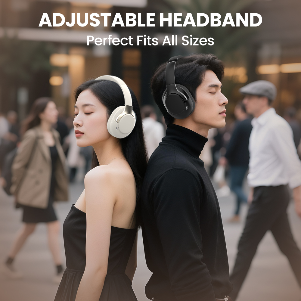 Orashare HS06 ANC Wireless Headphones Bluetooth V5.4 Hi-Fi Stereo On ...