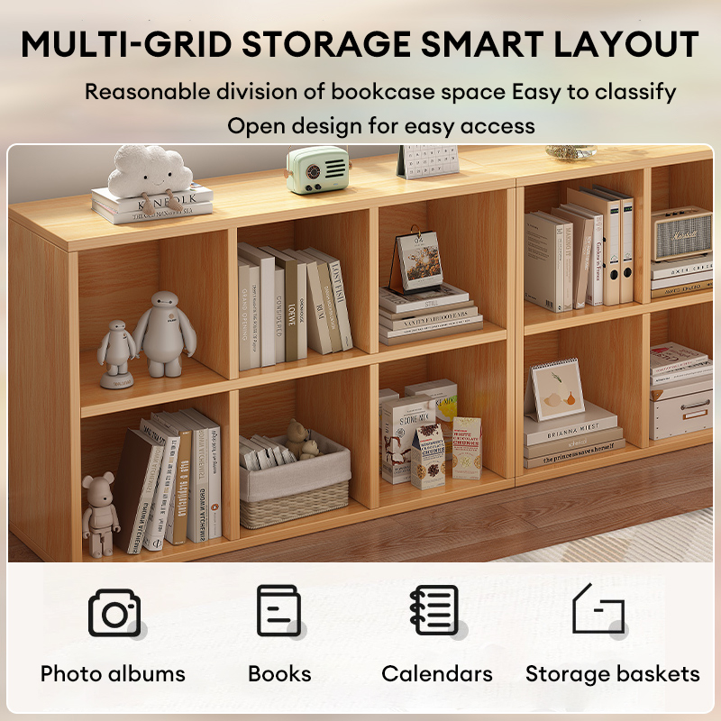 【Moisture-Proof Think】Wooden Book Shelf Organizer Bookshelf ...