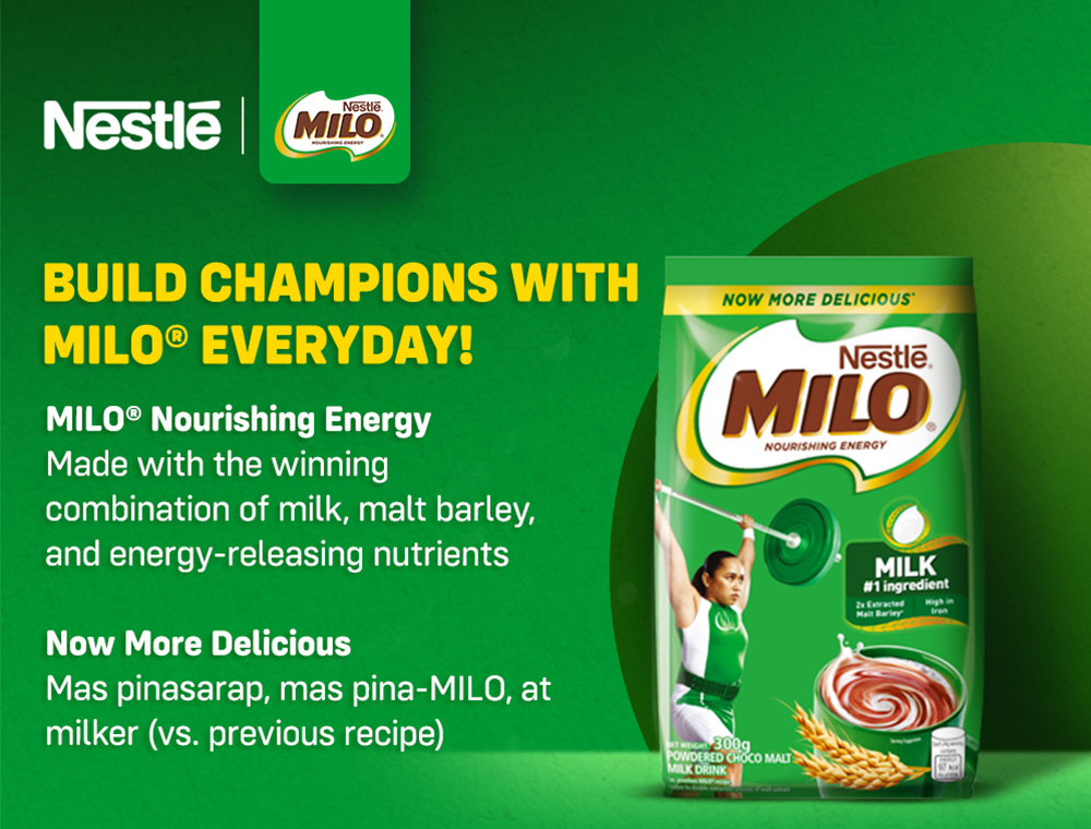 Milo Powdered Choco Malt Milk Drink 600g + Bear Brand Fortified ...