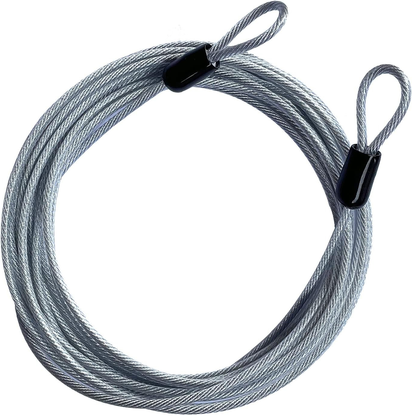 【2m】Safety Steel Cable, Locking Cable, Double-Loop Braided Steel ...