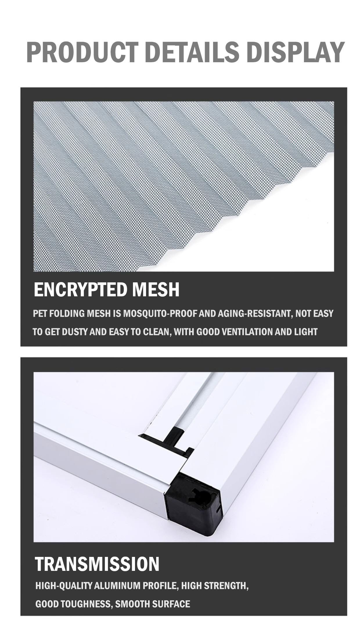 Trackless Folding Screen Door Sliding Door Accordion Aluminum Home Anti ...