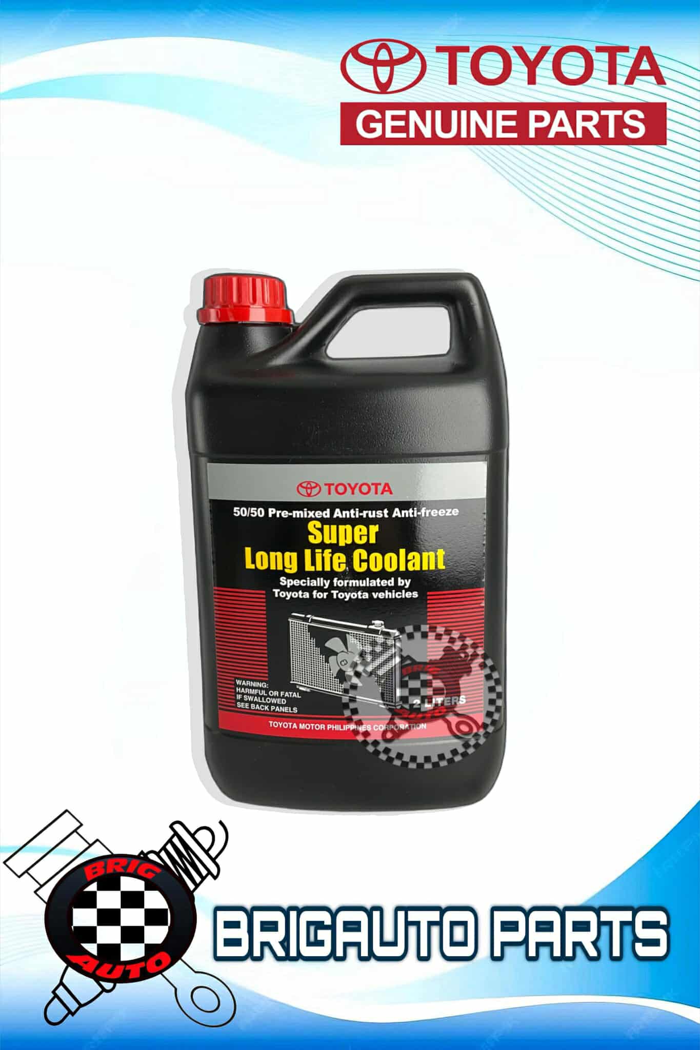 Toyota Original Super Long Life Coolant Pre-mixed 2 Liters (pink ...