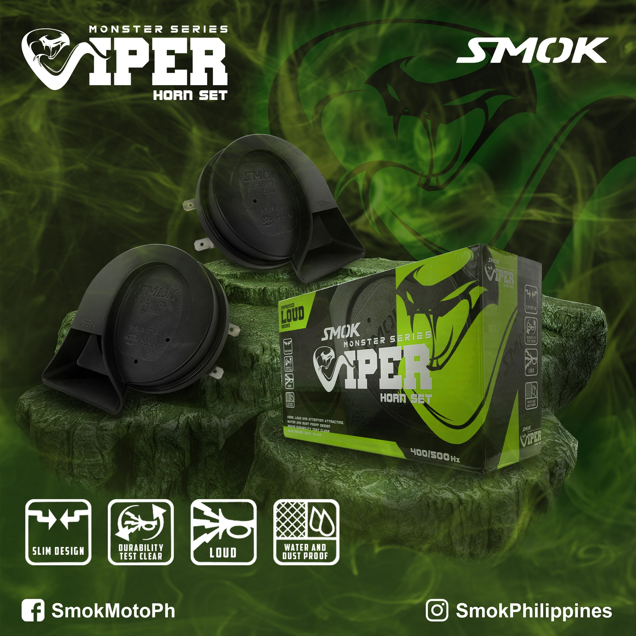 UNIVERSAL HORN SNAIL VIPER "SMOK" (CH04KJK) | Shopee Philippines