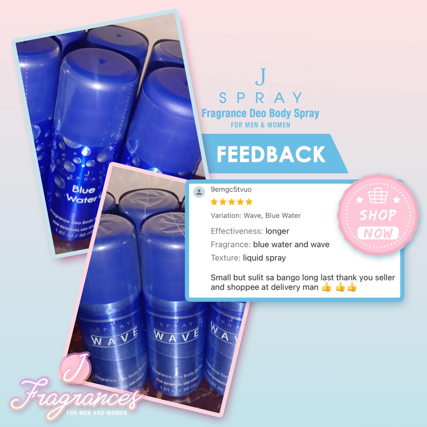 J Spray J Fragrance Buy2 Take1 Aquatic Body Fragrance Spray Perfume ...