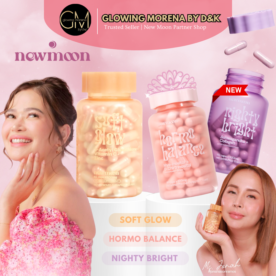 New Moon Soft Glow Glutathione S-Acetyl Gluta Collagen Inositol Zinc ...