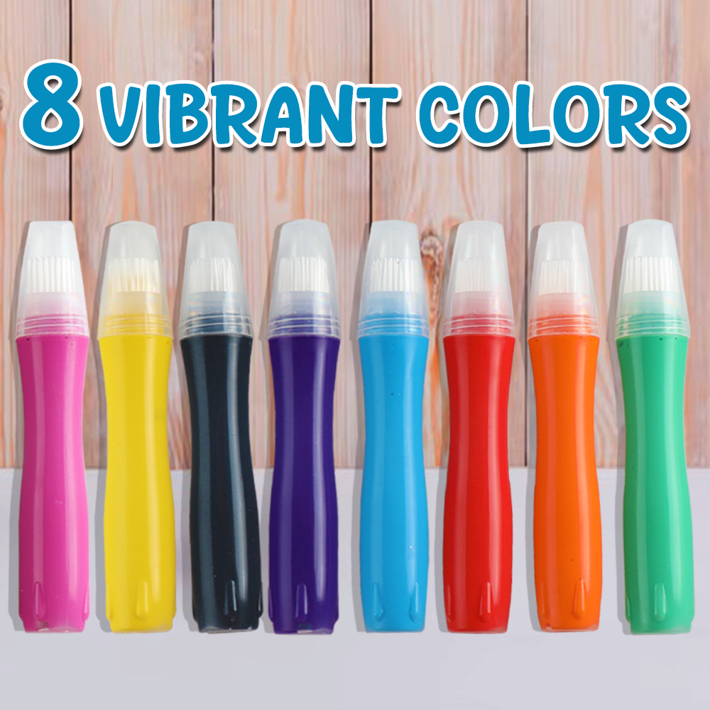 FCI Tempera Paint Tube with Brush Washable & Non Toxic with brush for ...