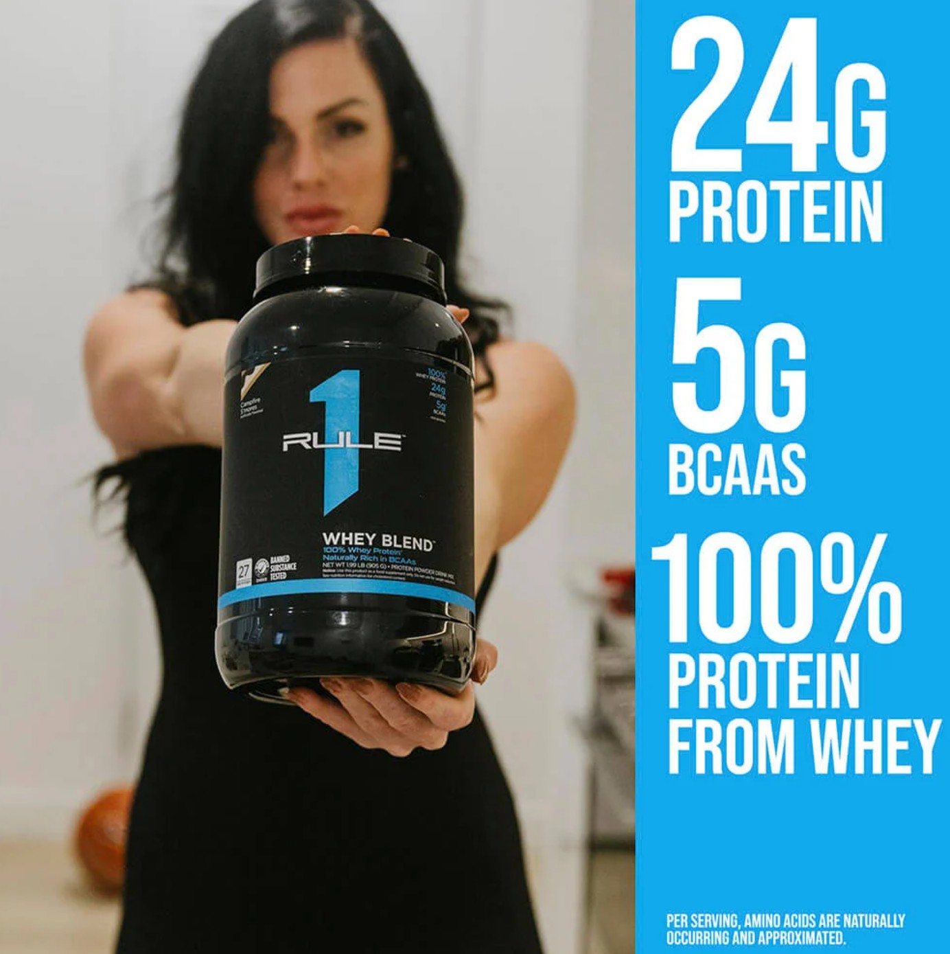 RULE 1 R1 Whey Protein 5LB | 136 Servings | 24G Protein Supplement ...