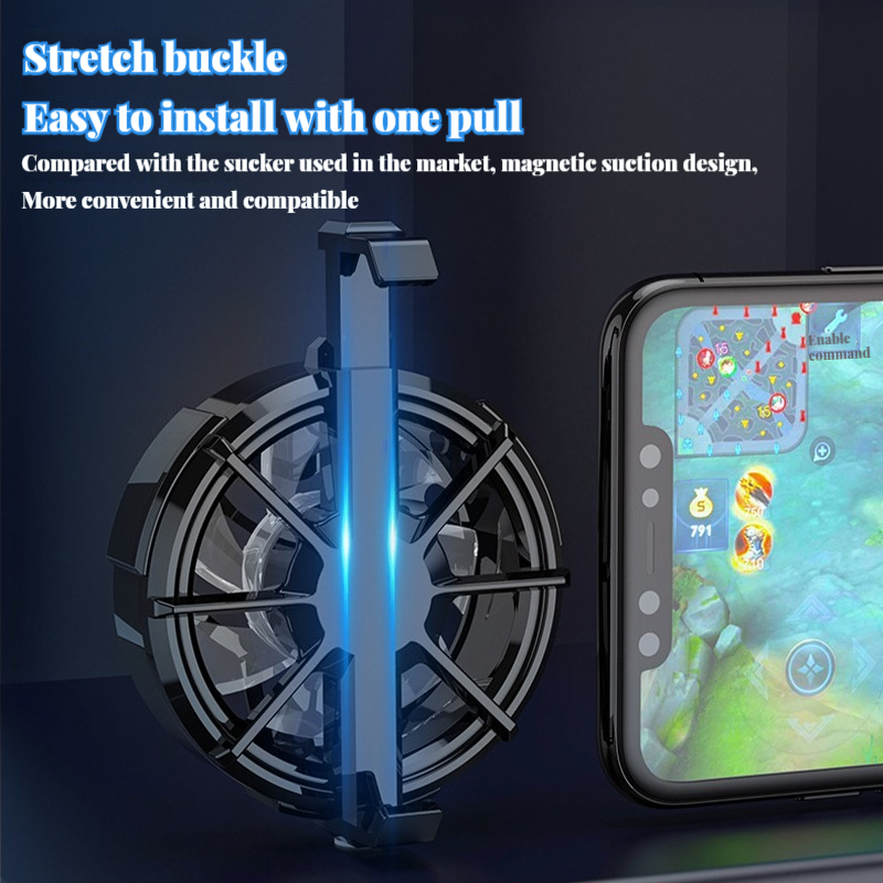 Colored Lights Universal Phone Radiator Compatible for Gaming Fast ...