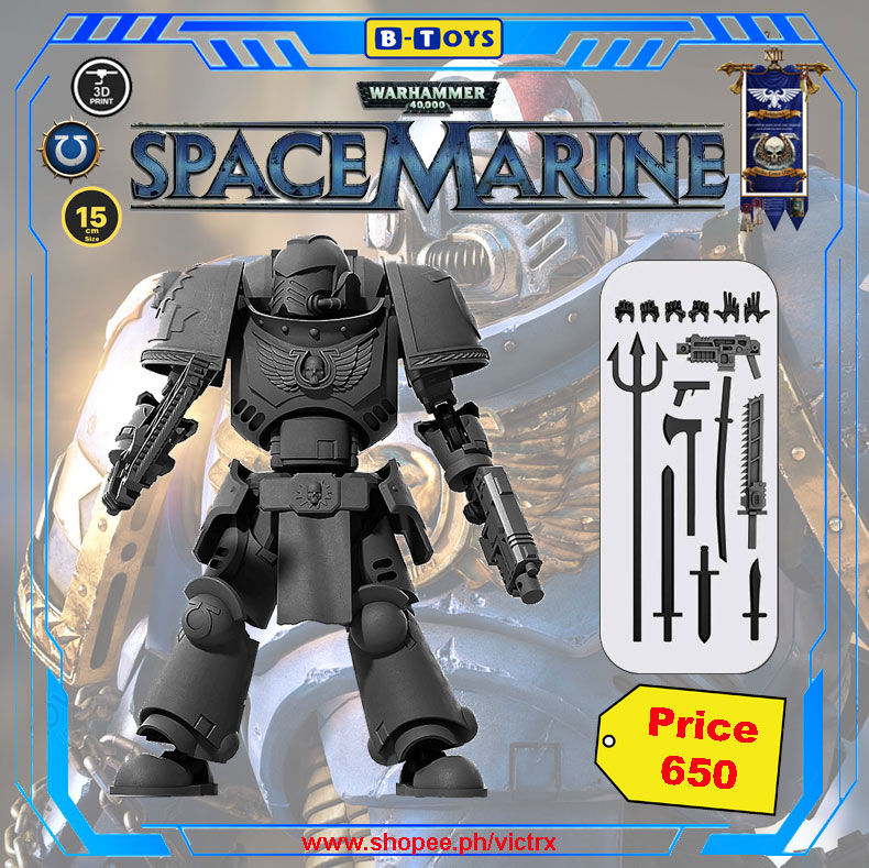 War Hammer 40k Space Marine Model Kit (15cm Height) | Shopee Philippines