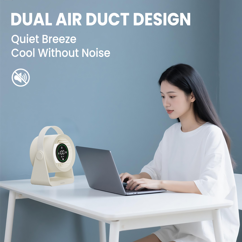 Orashare DF03L Max 20000mAh Rechargeable Desk Fan with LED Light 100 ...