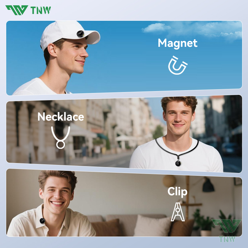 TNW A30 Lapel Microphone Wireless with charging Case Dual Lavalier Mic ...