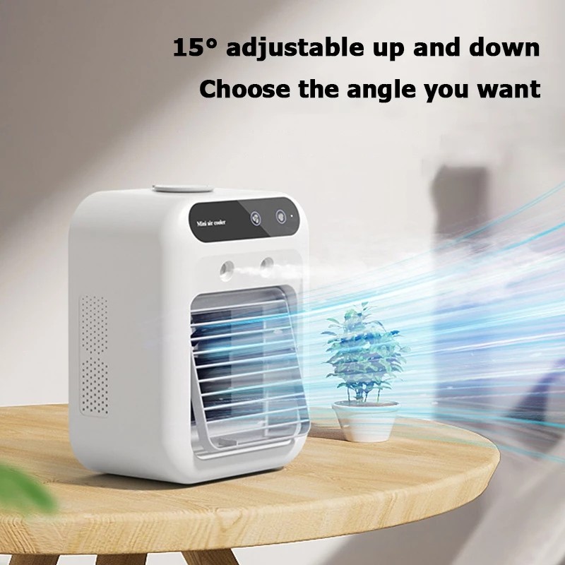 Mini Desk Electric Misting Fan Air Cooler with USB Portable 3 Speed ...