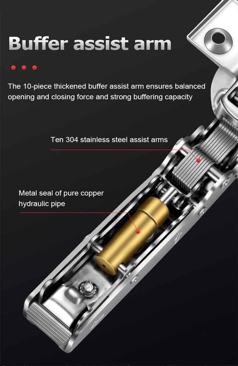 JOTO Hydraulic Hinges for Cabinet Stainless Bisagra Heavy Duty ...