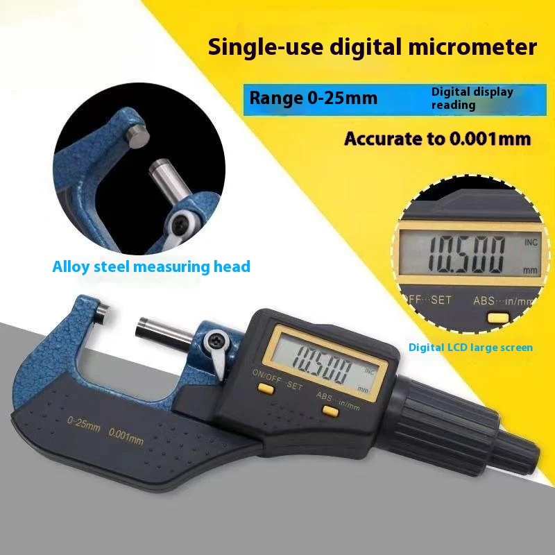 0-25mm 0.001 External Digital Micrometer - Micro Meter Gauges for ...