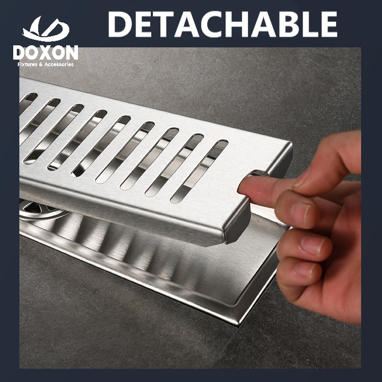 DOXON Stainless Steel Linear Floor Drain Anti-odor Long Floor Drain ...