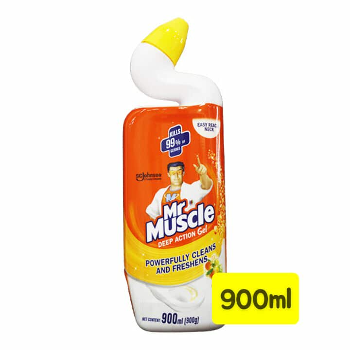 MR. MUSCLE TOILET CLEANER DEEP ACTION GEL (900ML) MADE IN THAILAND ...