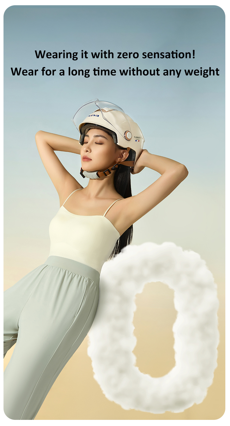 Neva Abs Material Rainproof Dual Visor Half Face Helmet For Motorcycle ...