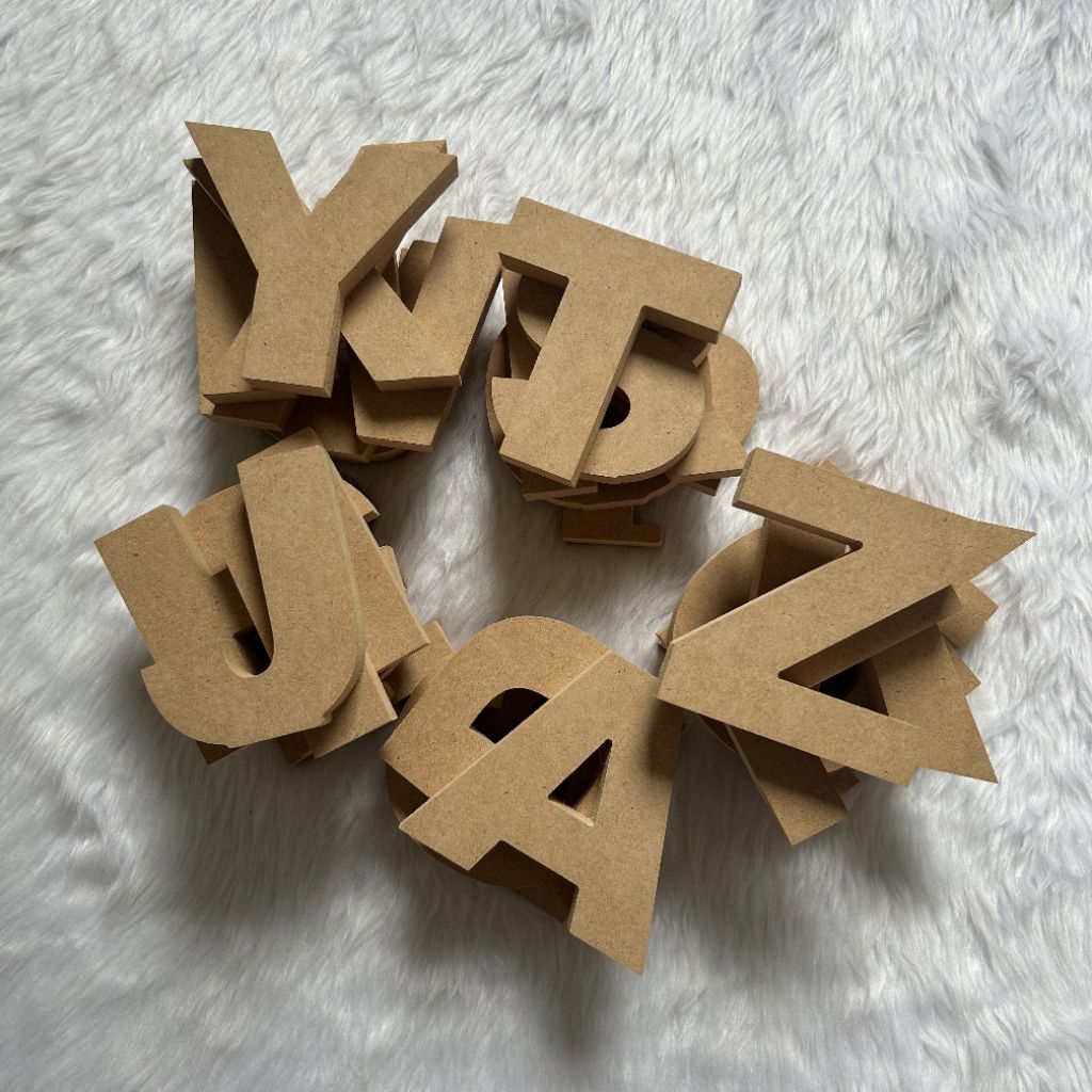 Wall Mount Wooden Alphabet Letters A-Z ( font Arial Black ) | Shopee ...