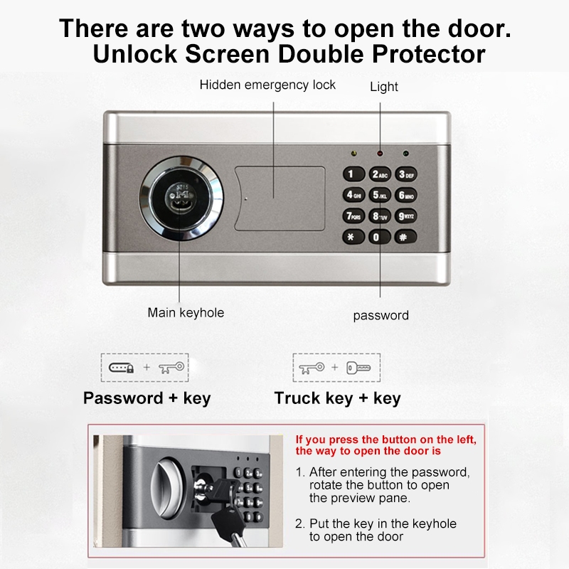 EXPOSE Safe Box Money Vault Electronic Digital Password Lock Safe For ...