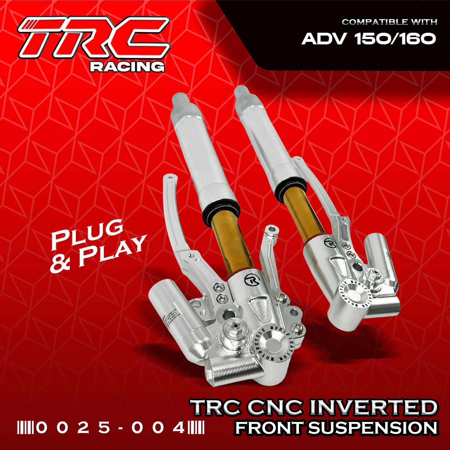 TRC Racing ADV 150/160 CNC Inverted Front Shock Assembly Fully ...