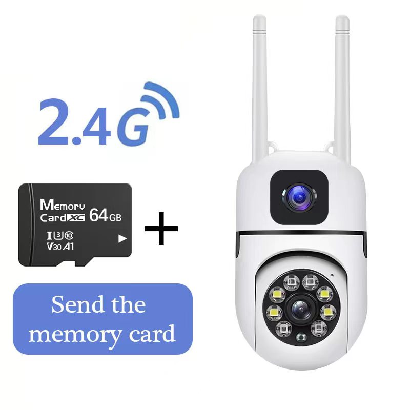 CCTV 4MP Ultra HD Dual-Lens Security Camera with Auto Tracking Two-Way ...