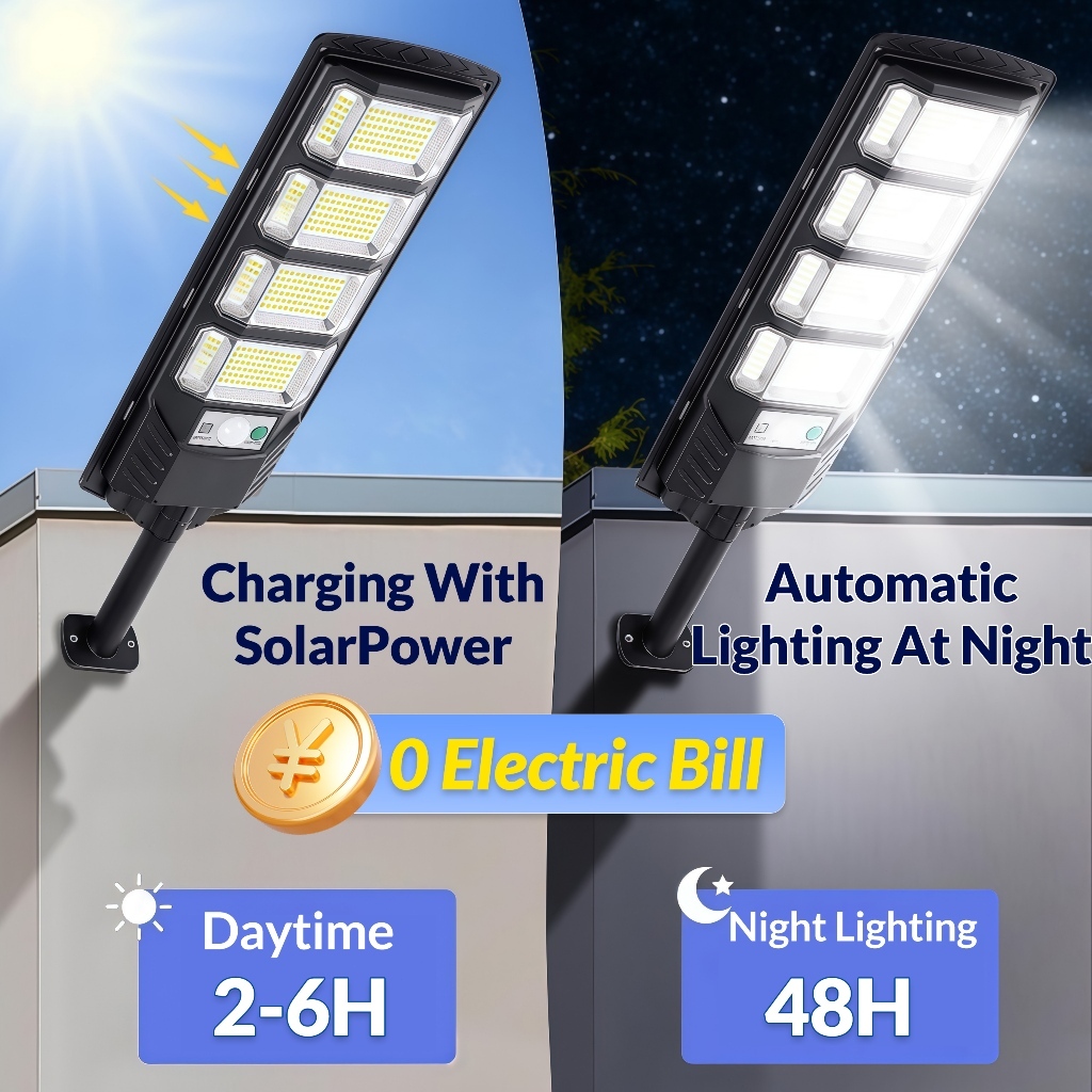 200₱ Solar Light Outdoor Waterproof Solar Street Light Solar Lights ...