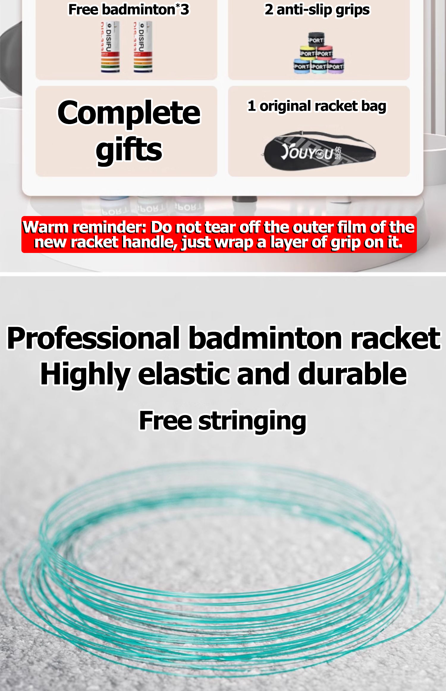 Badminton Racket Set with Durable Racket and Carrying Case A variety of ...