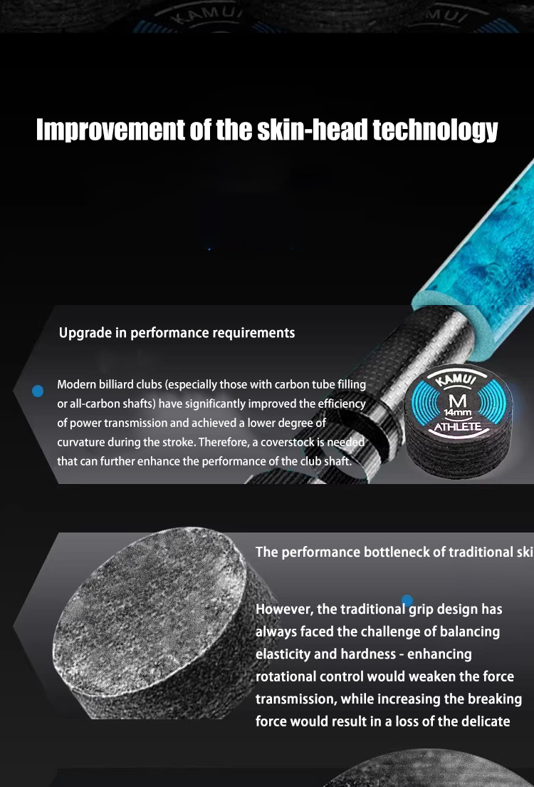 Kamui Tips New Models 14mm Japan Billiard Carom Pool Cue Tip Billiard ...