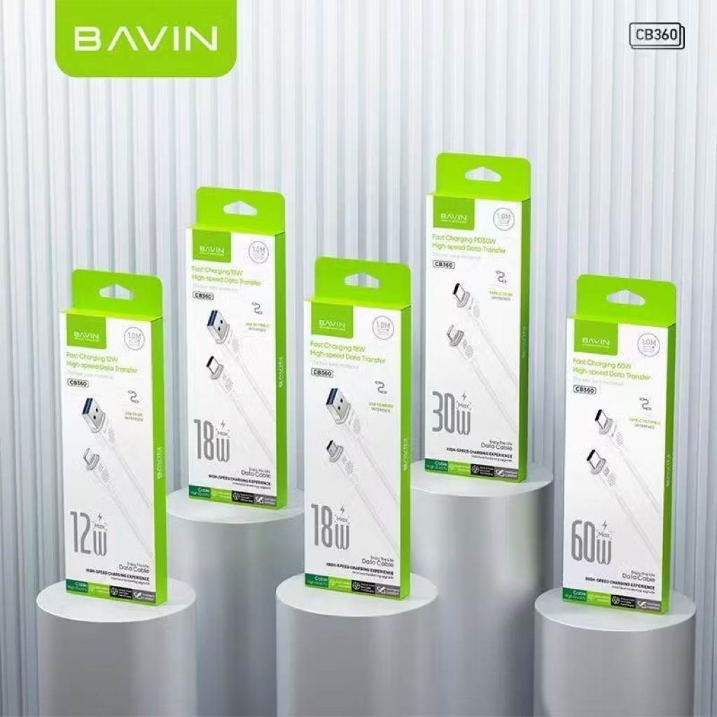 BAVIN CB360 60W Fast Charging Type-C to Type-C Cable 480Mbps Data ...
