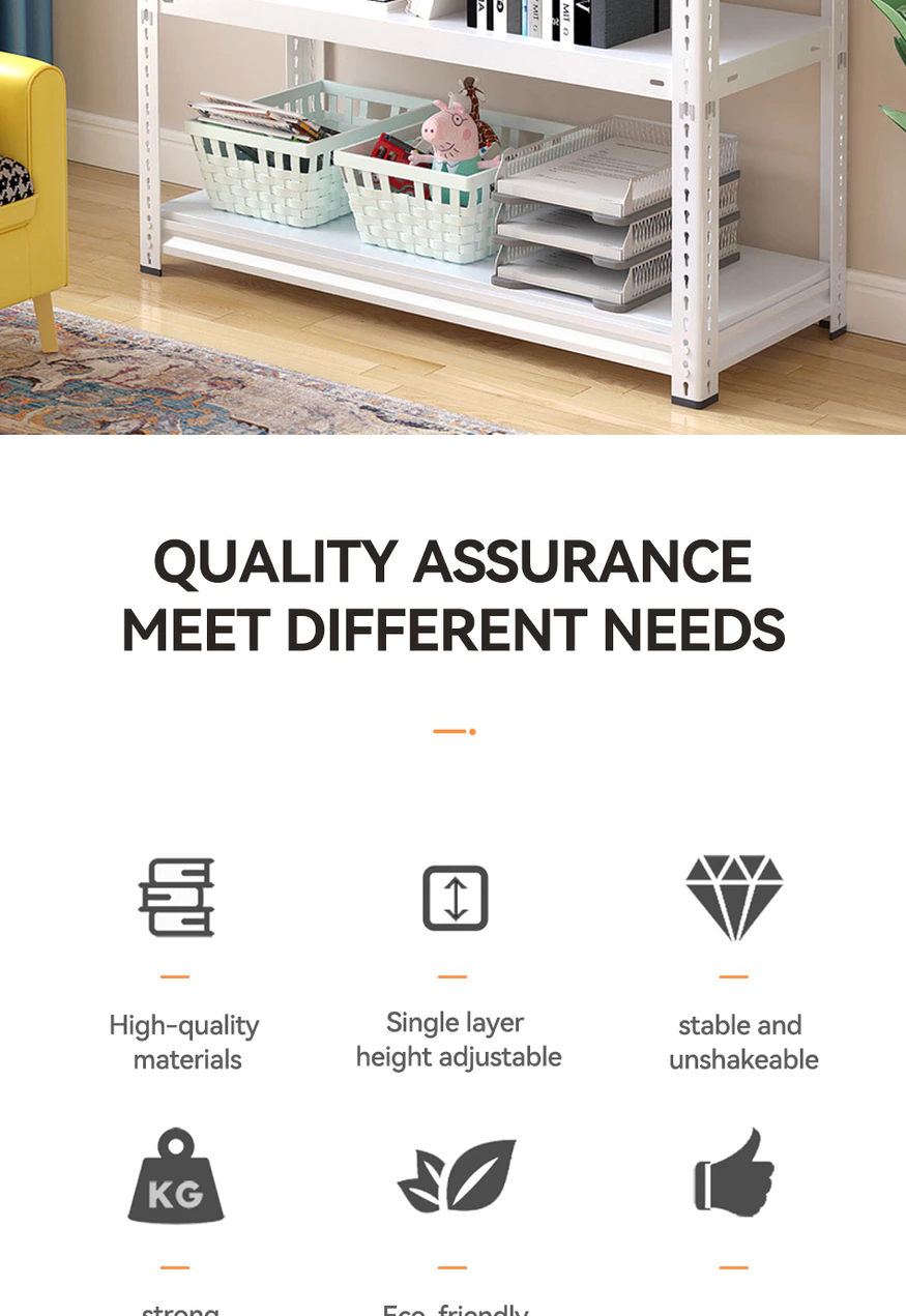 Metal shelves Steel Rack 3-6 layer Steel Rack Shelves Rack Organizer ...