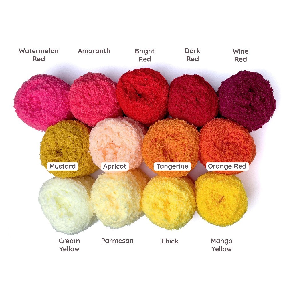 3 Plys Coral Fleece Fluffy Yarn Polyester Super Bulky (approx. 100g ...