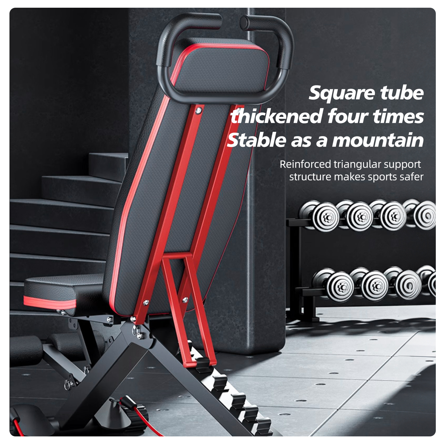 Dumbbell stool sit-up assistive multi-functional home fitness equipment ...