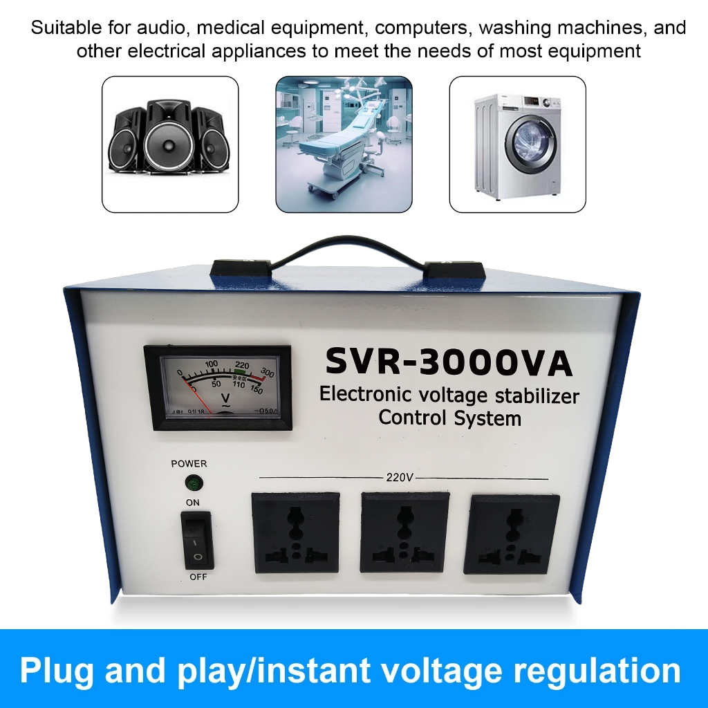 AVR 3000W/220V Automatic Voltage Regulator SVR-3000VA/2000VA/1000VA ...