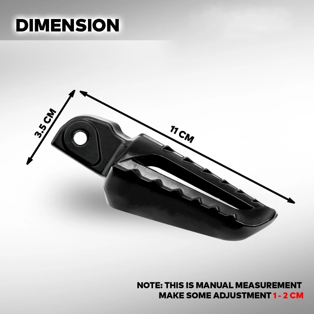 2 Pcs Universal Footrest for Motorcycle Honda Click V2 V3 / Beat Fi V2 ...
