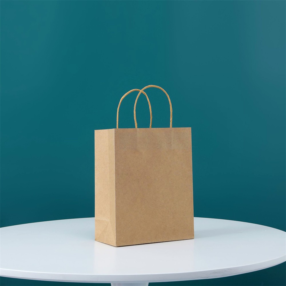 White card board black Gift Kraft Paper Bag Plain Rope Handle Paperbag ...