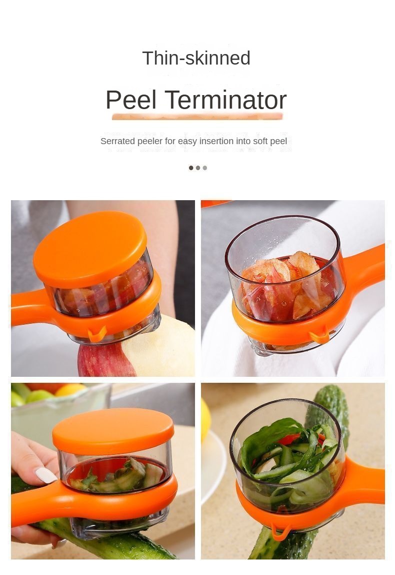 JoyMart 2-in-1 Fruit Peeler Creative Storage Peeler With Storage Box ...