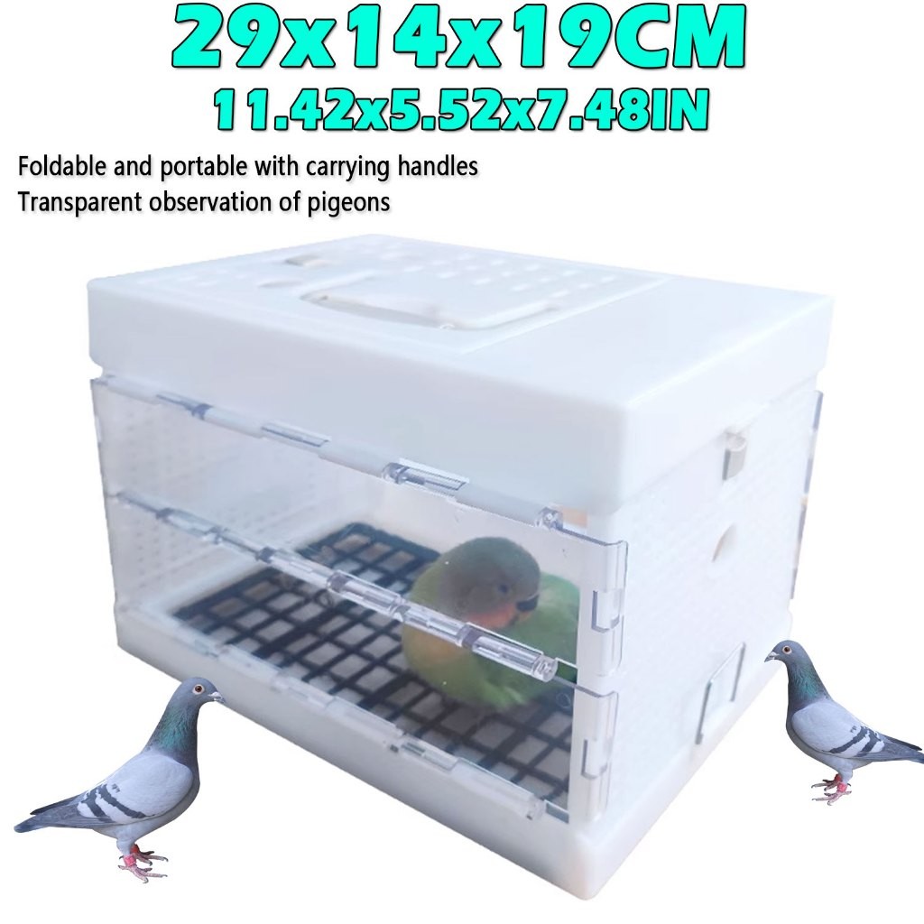 Foldable Pigeon Cage Training Box S/M Cage Plastic LARGE Pigeon ...