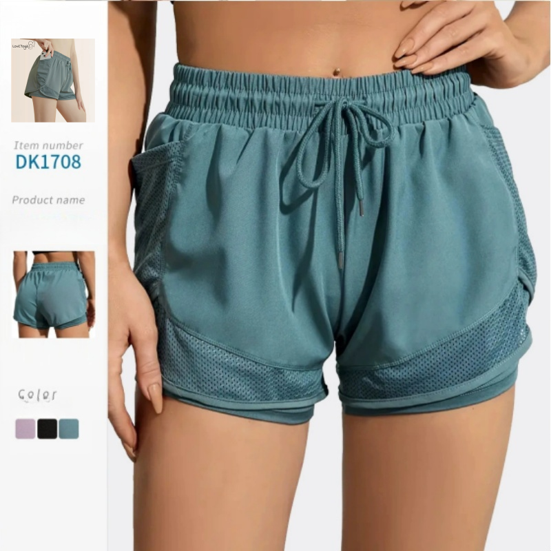 Sports Yoga Shorts Light Proof Women's Loose Thin High Waist Yoga Pants ...