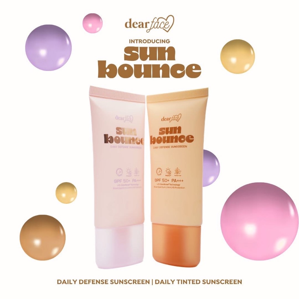DEAR FACE Sunbounce Daily Defense Sunscreen Tinted Sunblock Whitening ...