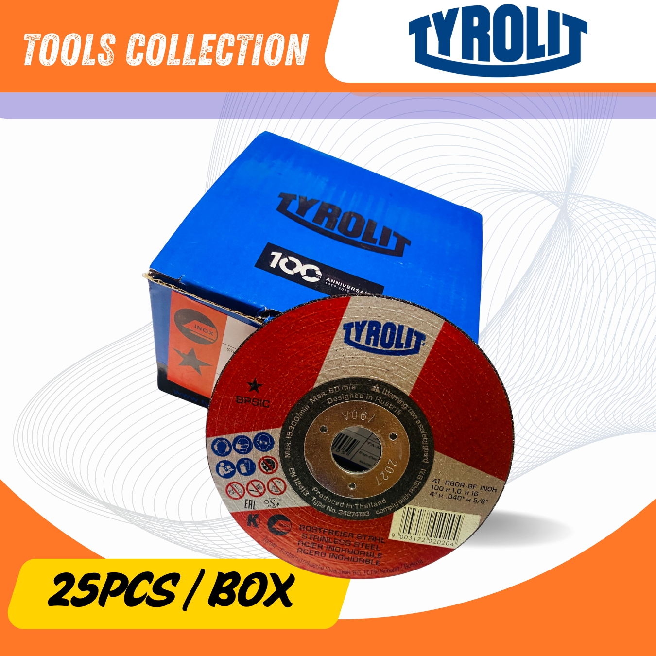 TYROLIT CUTTING DISC 4" ( 25PCS )-TLS | Shopee Philippines