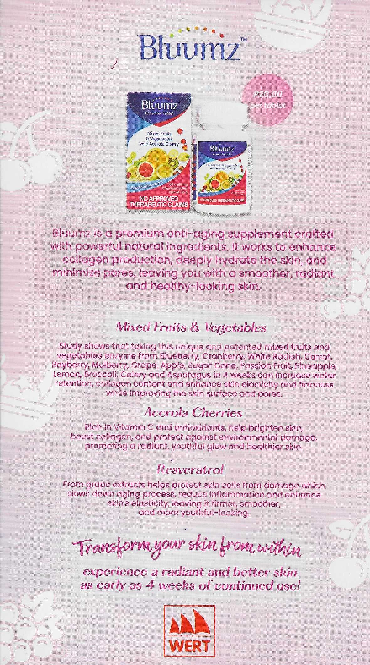 Bluumz Chewable Tablets (60s) - Get 30 FREE DAYZINC Capsules - Daily ...