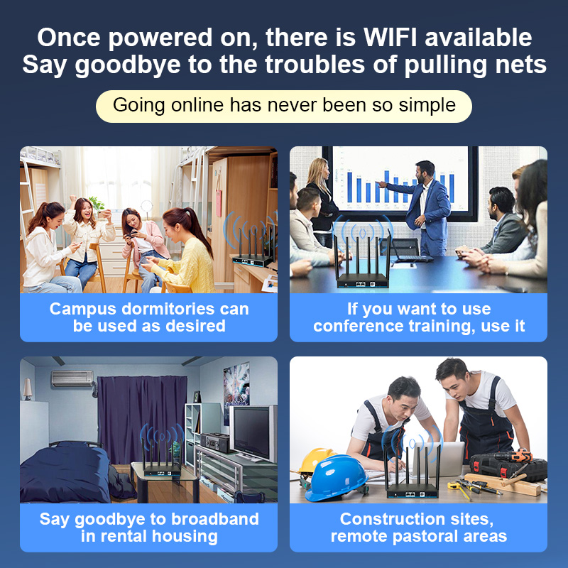 ZBTlink 4G Router 500Mbps Sim Card Modem WiFi Router Dual Band 2.4G ...