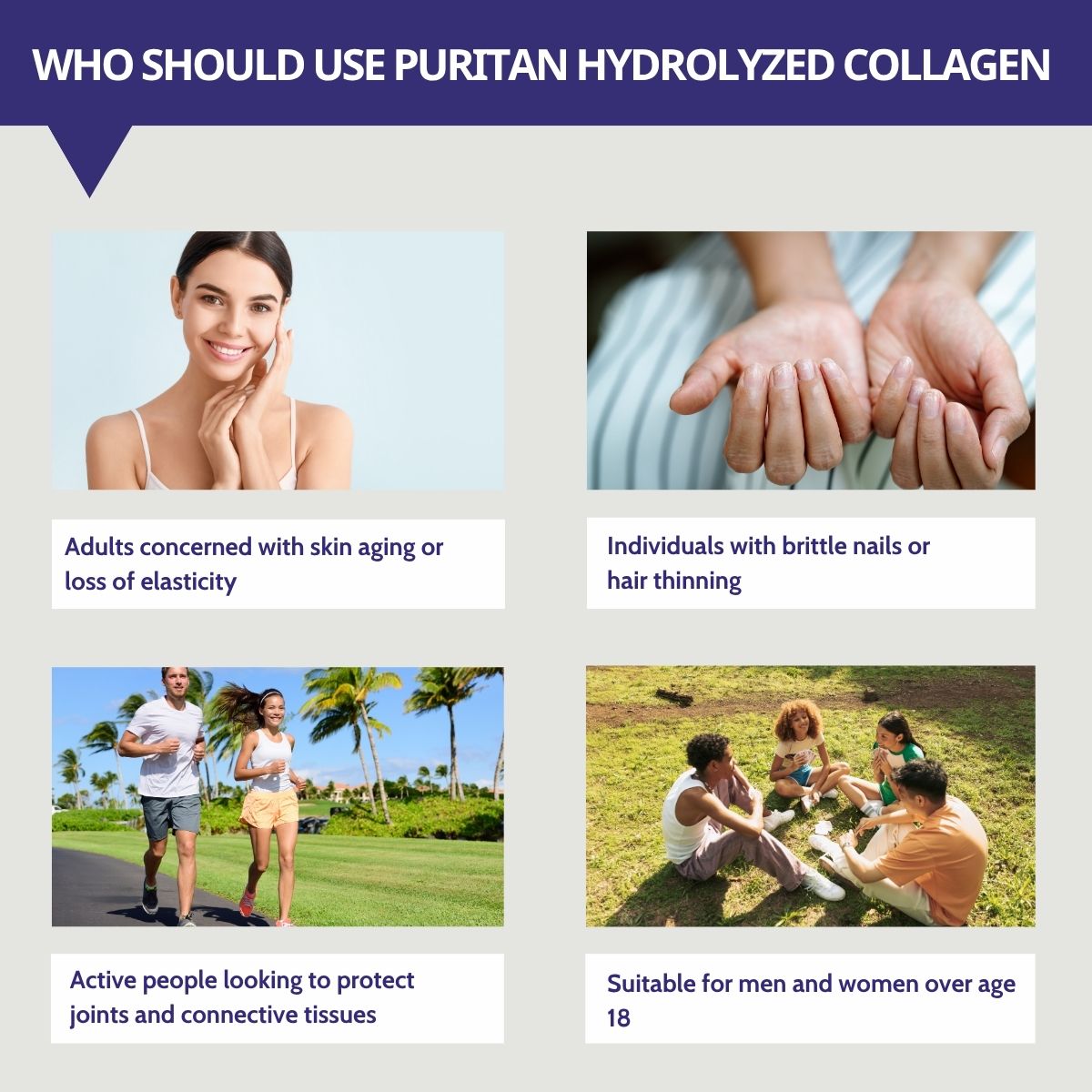 Collagen Supplement Puritans Pride Hydrolyzed Collagen 1000mg Skin And ...