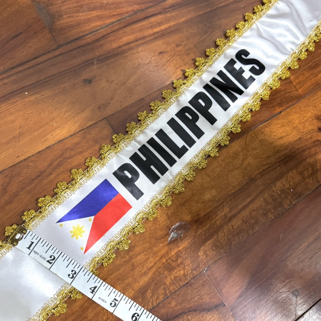 COUNTRY SASH for Kids Philippines or United Nations (with trimmings ...