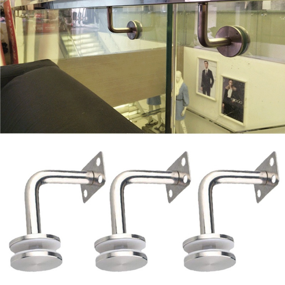 SUS304 Stainless Handrail Bracket Clip 35MM Glass Handrail Wall Bracket ...
