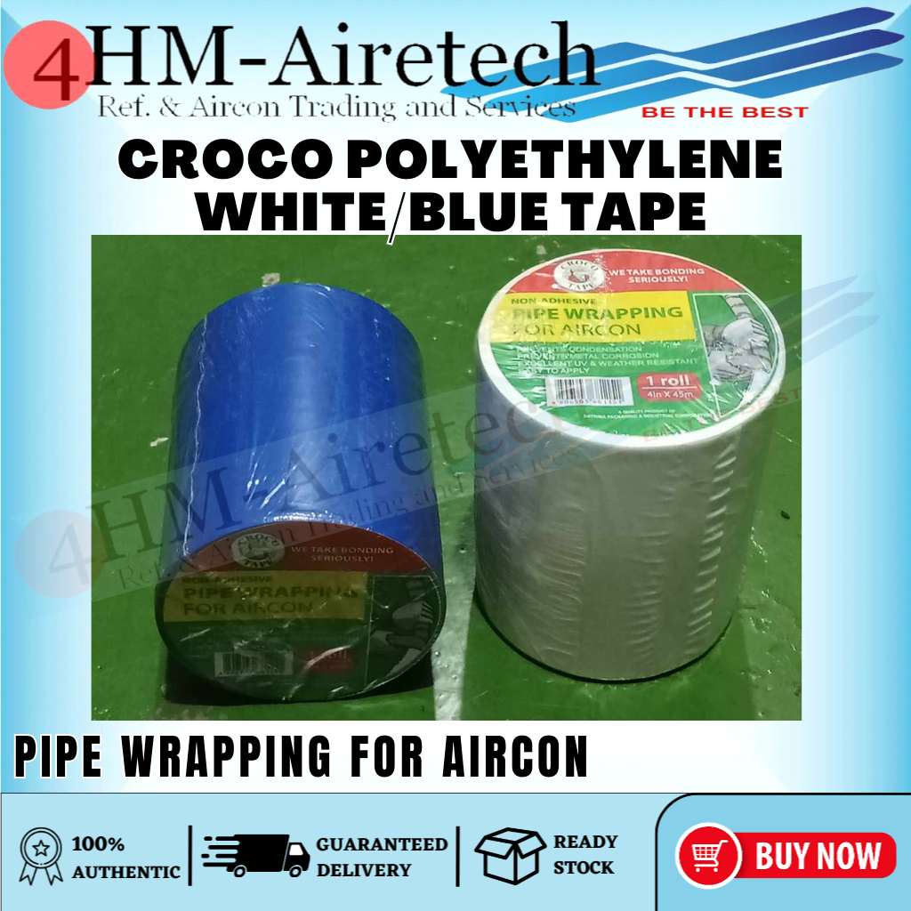 FOURHM Polyethylene Tape (Blue or White) Croco per piece 4in x 45m for ...