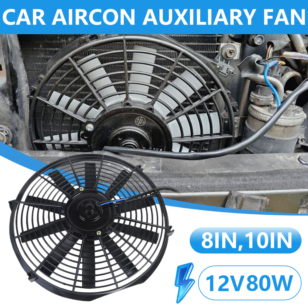 Universal Condenser/Radiator Aux Fan 10“ | 10 Blades | 12V OR 24V ...
