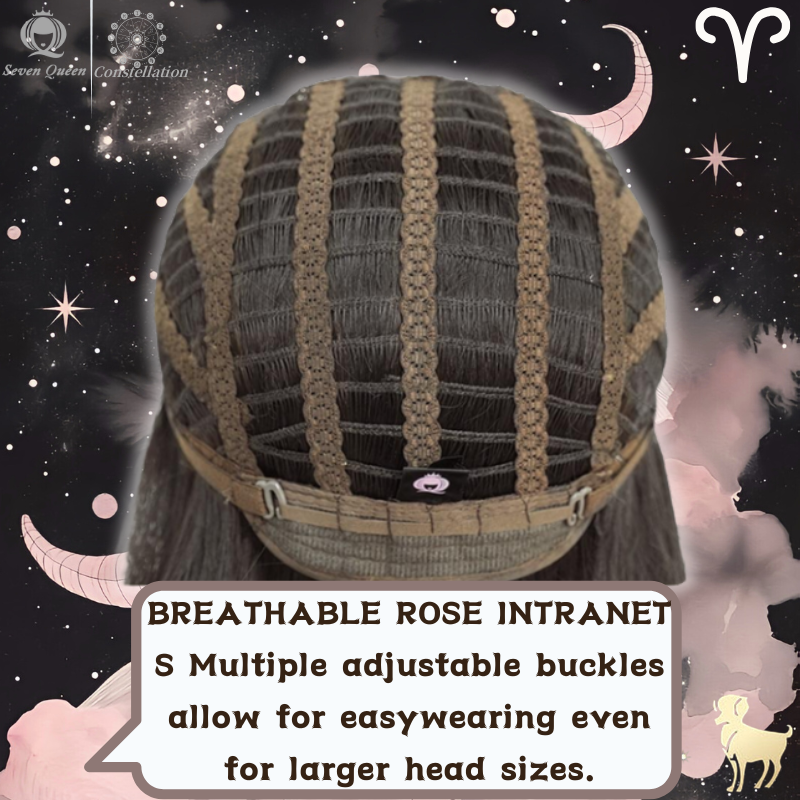 "Seven Queen"Wig 61cm middle parted long straight hair retro red wig ...