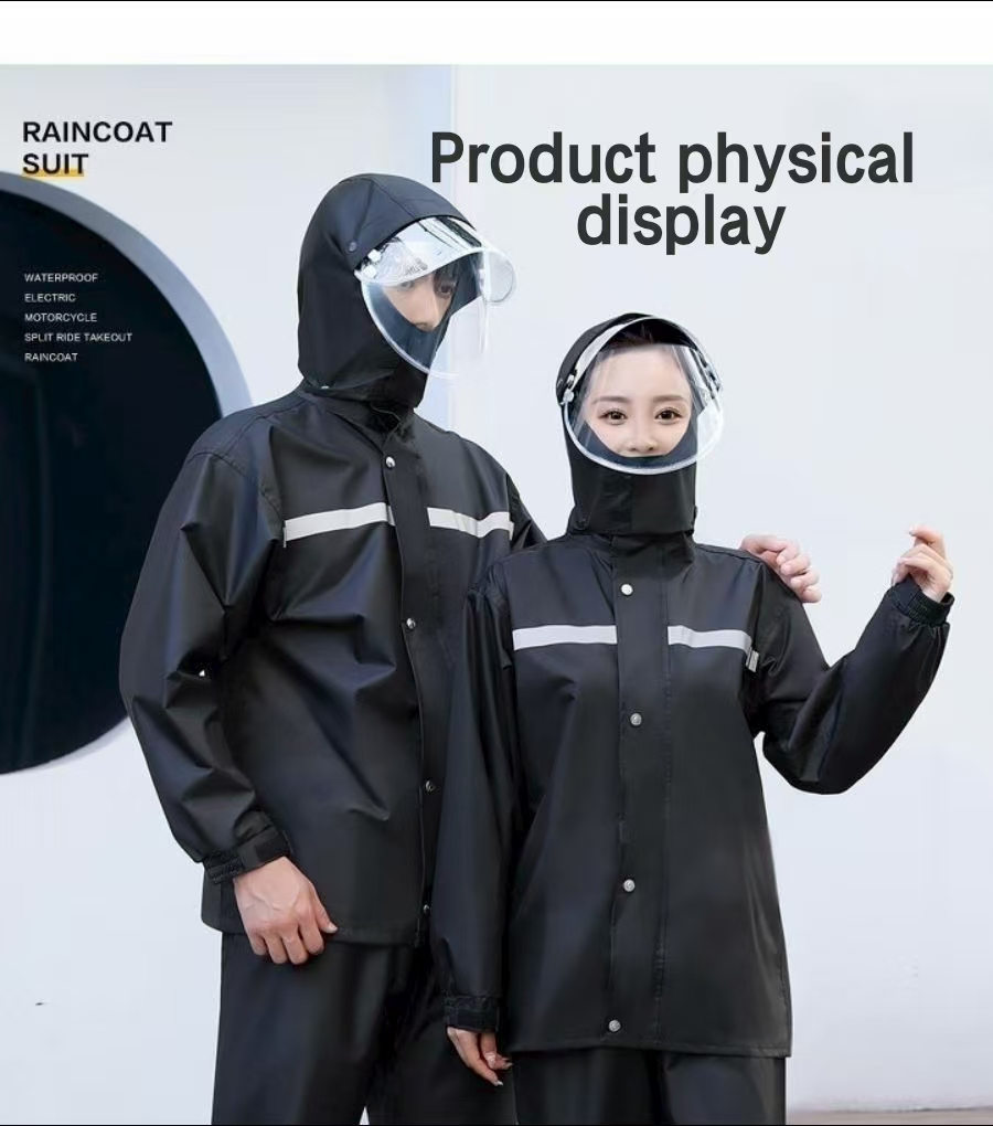 Adult Raincoat Pants Suit Split Type Full Body Waterproof with ...