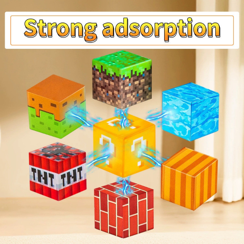 Toybus 100Pcs Magnetic Building Block My World DlY Building Block Toy ...